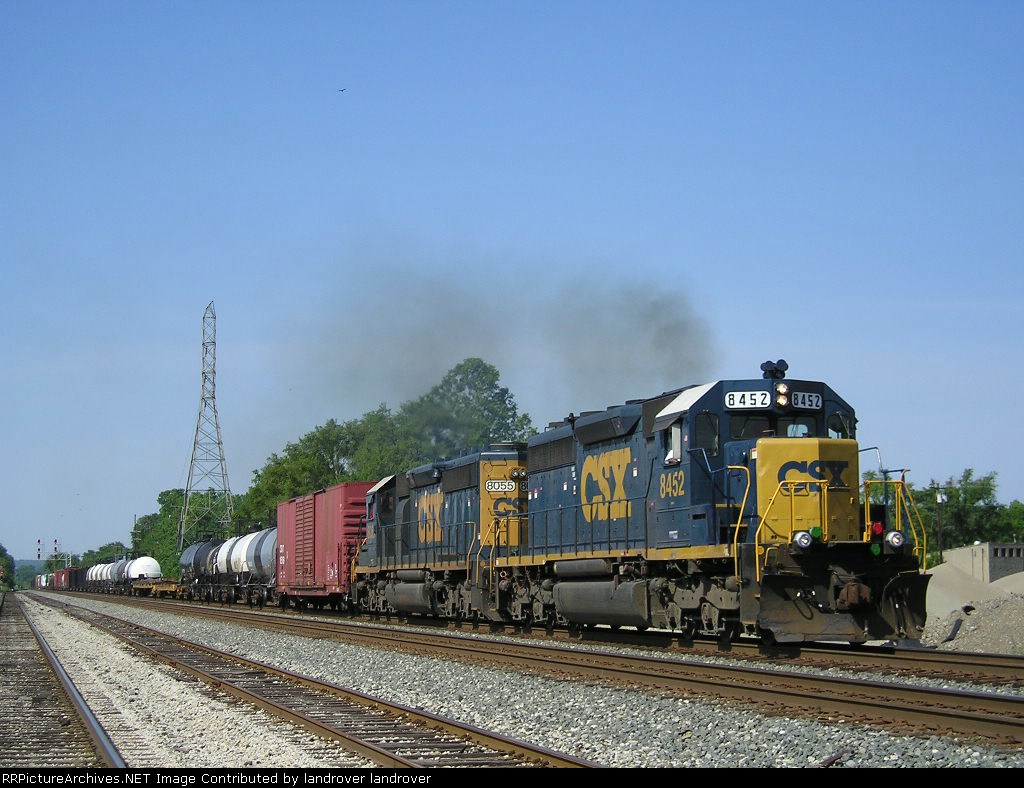CSXT 8452 On CSX Q 340 Northbound